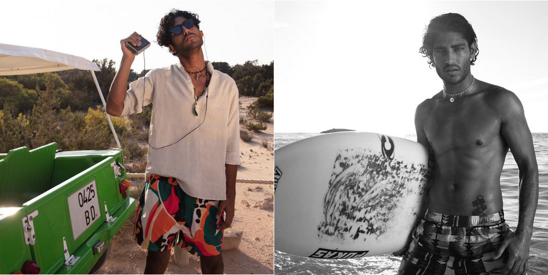 Il modello Akash Kumar testimonial del brand YES Beachwear - Intimo Retail